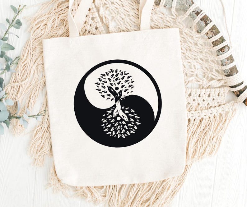 Yin and Yang SVG Files | Yin-yang Cut Files | Yin and Yang Vector Files ...