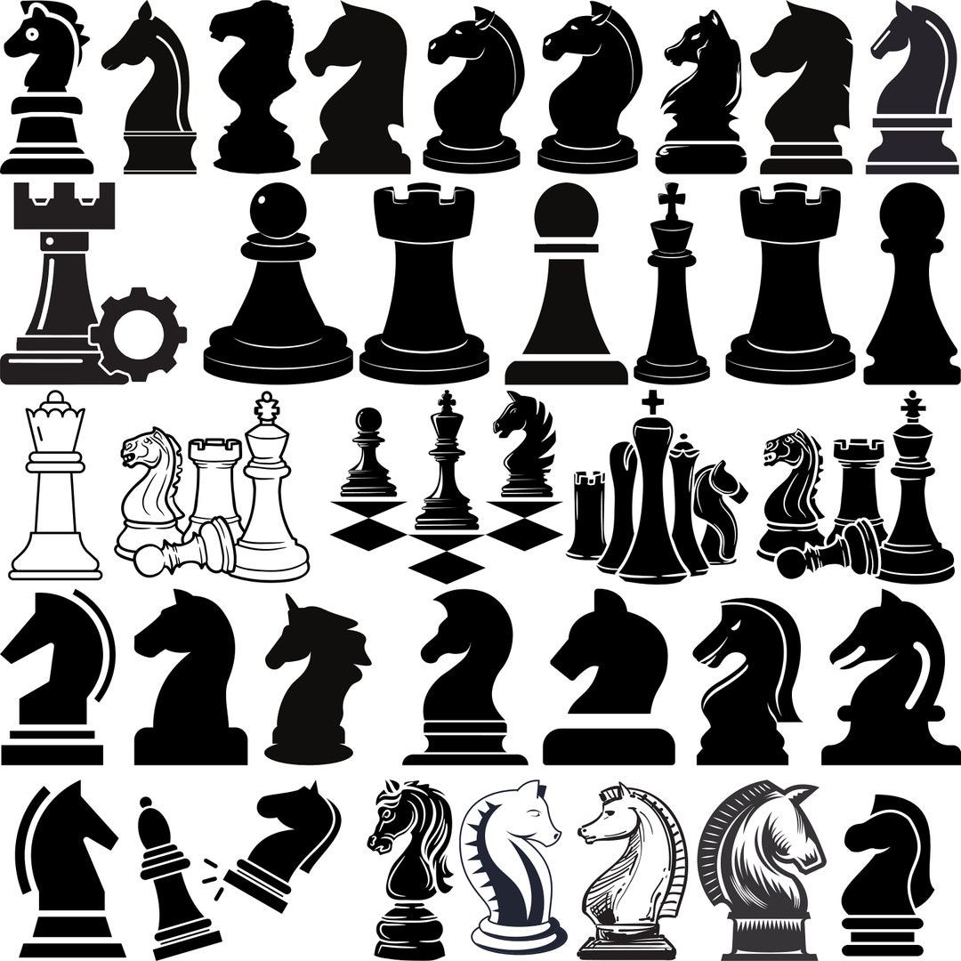 Chess SVG Bundle, Chess Clipart, Chess Pieces Svg, Chess Figures Svg ...