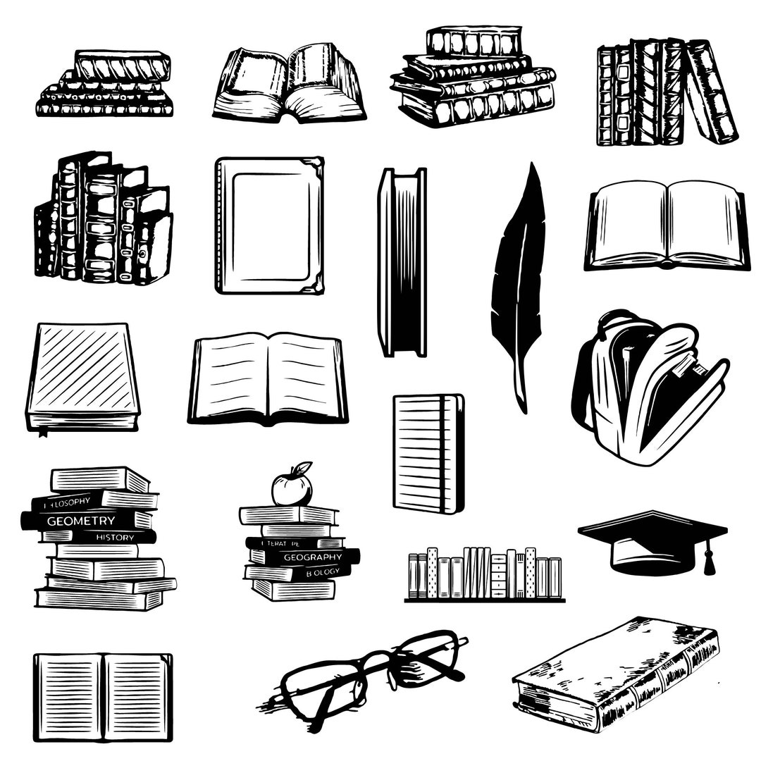 Librarian Svg Bundle, Librarian Clipart for Cricut, Librarian Icon ...