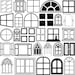 Window SVG Bundle, Window Cut Files,window Monogram, Open Window Svg ...