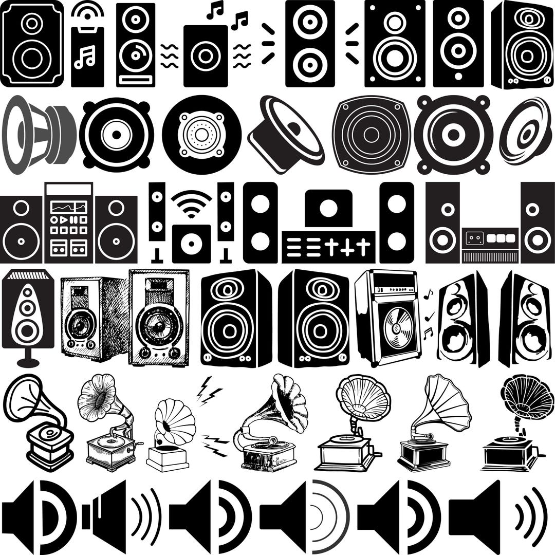 Speaker SVG, Loud Speaker Svg, Music Svg, Audio Svg, Speaker Clipart ...