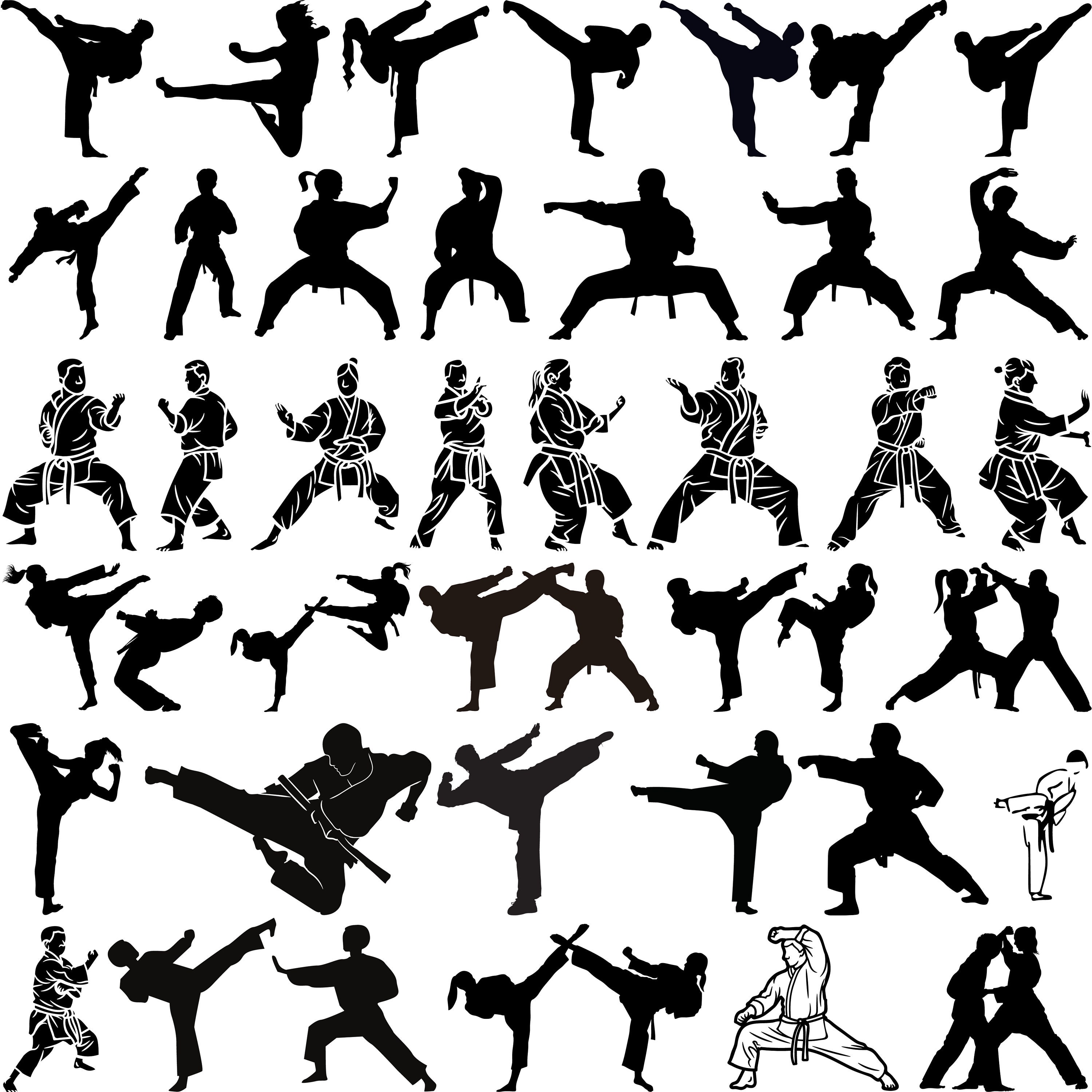 Karate SVG Bundle, Karate Man Svg, Karate Vector, Karate Cut Files ...