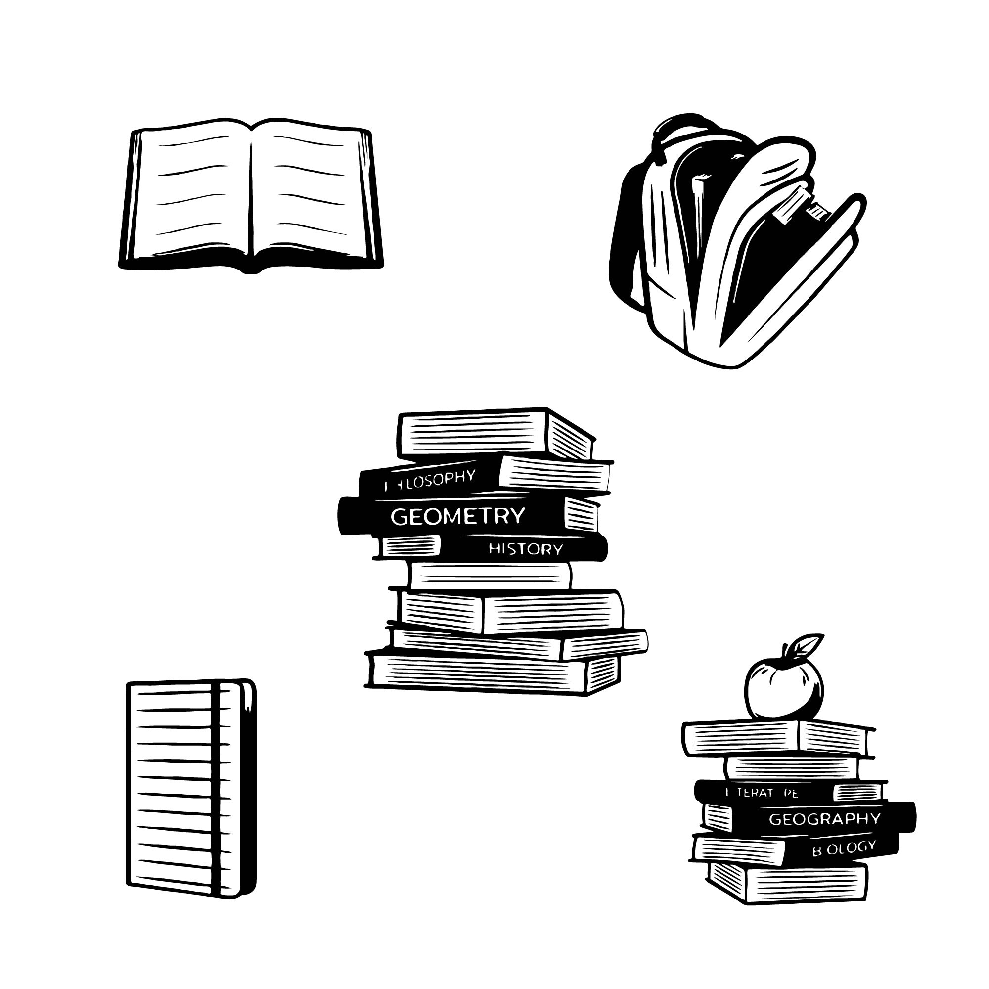 Librarian Svg Bundle, Librarian Clipart for Cricut, Librarian Icon ...