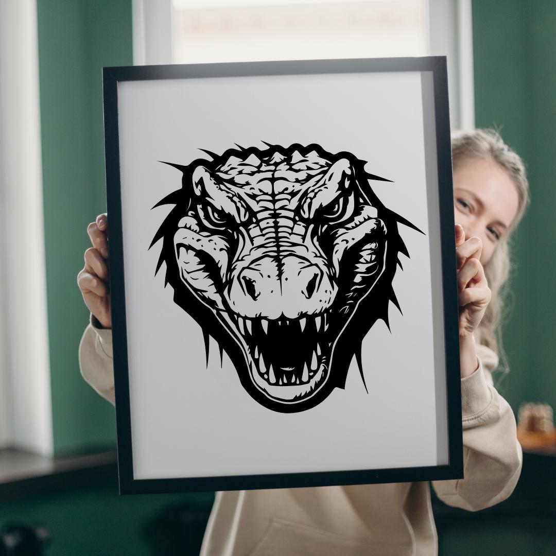 Crocodile Svg Bundle, Crocodile Clipart, Crocodile Detaled,crocodile ...