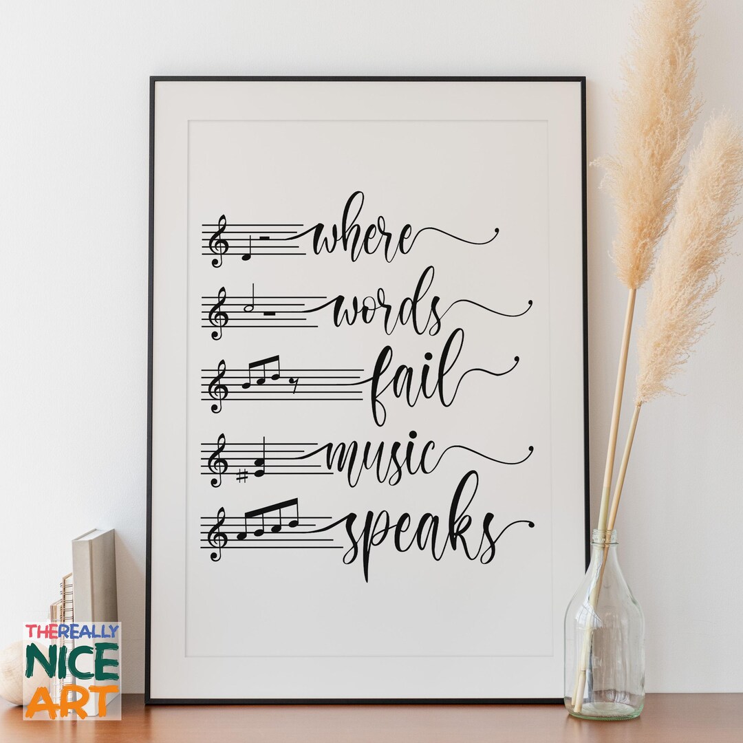 Musician PRINTABLE Wall Art, Inspirational Quote Print, Studio Decor ...