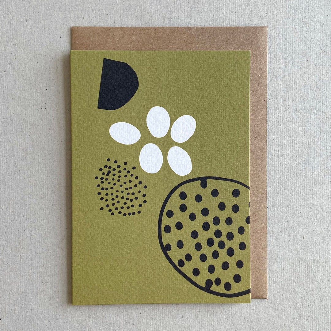 A6 White Eggs Contemporary Greeting Card Any Occasion Blank Inside for ...