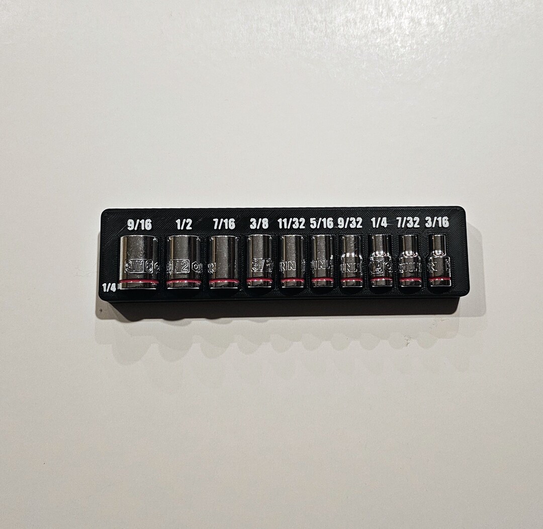 3D Printed Organizer Tray for Harbor Freight Quinn 64203 Sockets - 1/4 ...