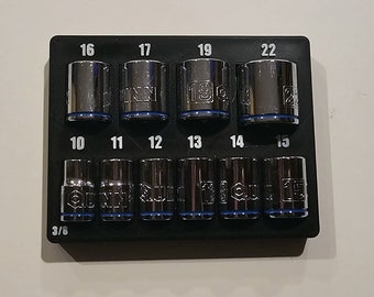 3D Printed Organizer Tray for Harbor Freight Quinn 64210 Sockets - 1/4 ...