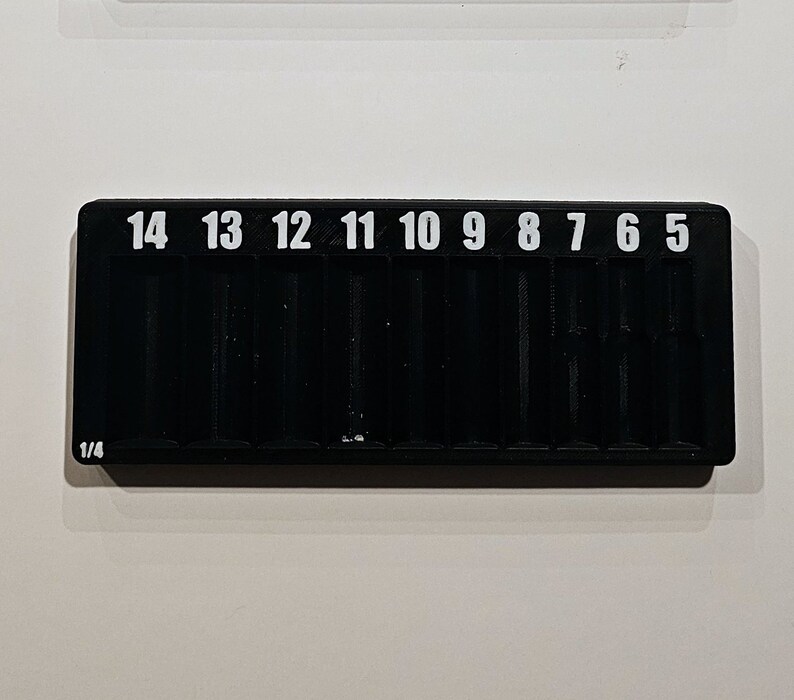 3D Printed Organizer Tray for Harbor Freight Quinn 64210 Sockets 1/4 ...