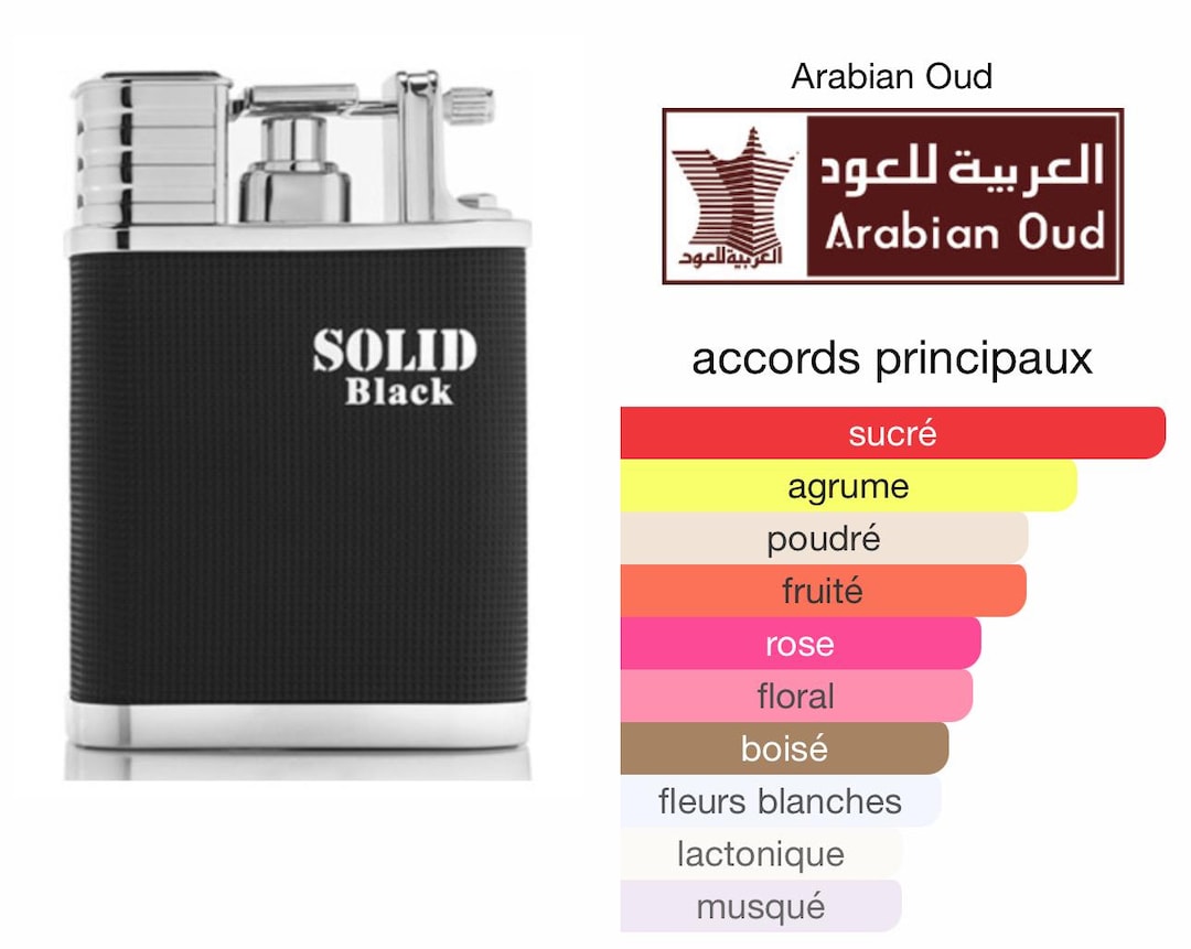 Solid Black Arabian Oud Original Perfume 100 Ml - Etsy