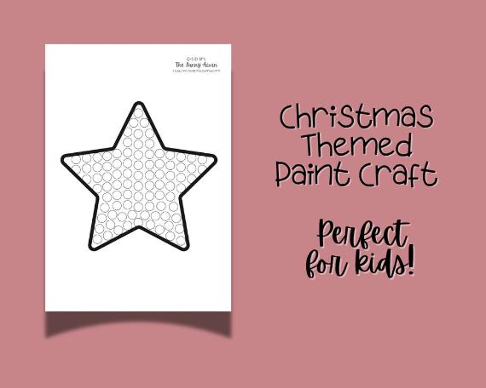 Christmas Q Tip Art: Kids Paint Craft, 20-page PDF - Etsy