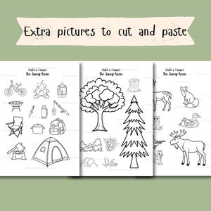 Build A Camper: Color, Cut and Paste Template - Etsy