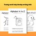 Printable Alphabet Tracing and Coloring Worksheet for Kids to Color and ...