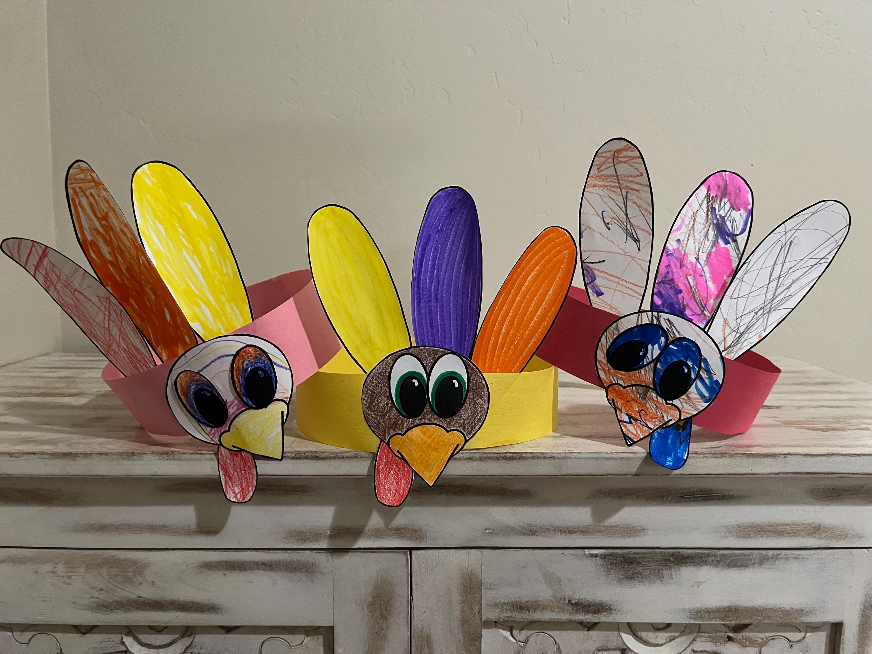 Turkey Headband: Thanksgiving Kid’s Craft - Etsy