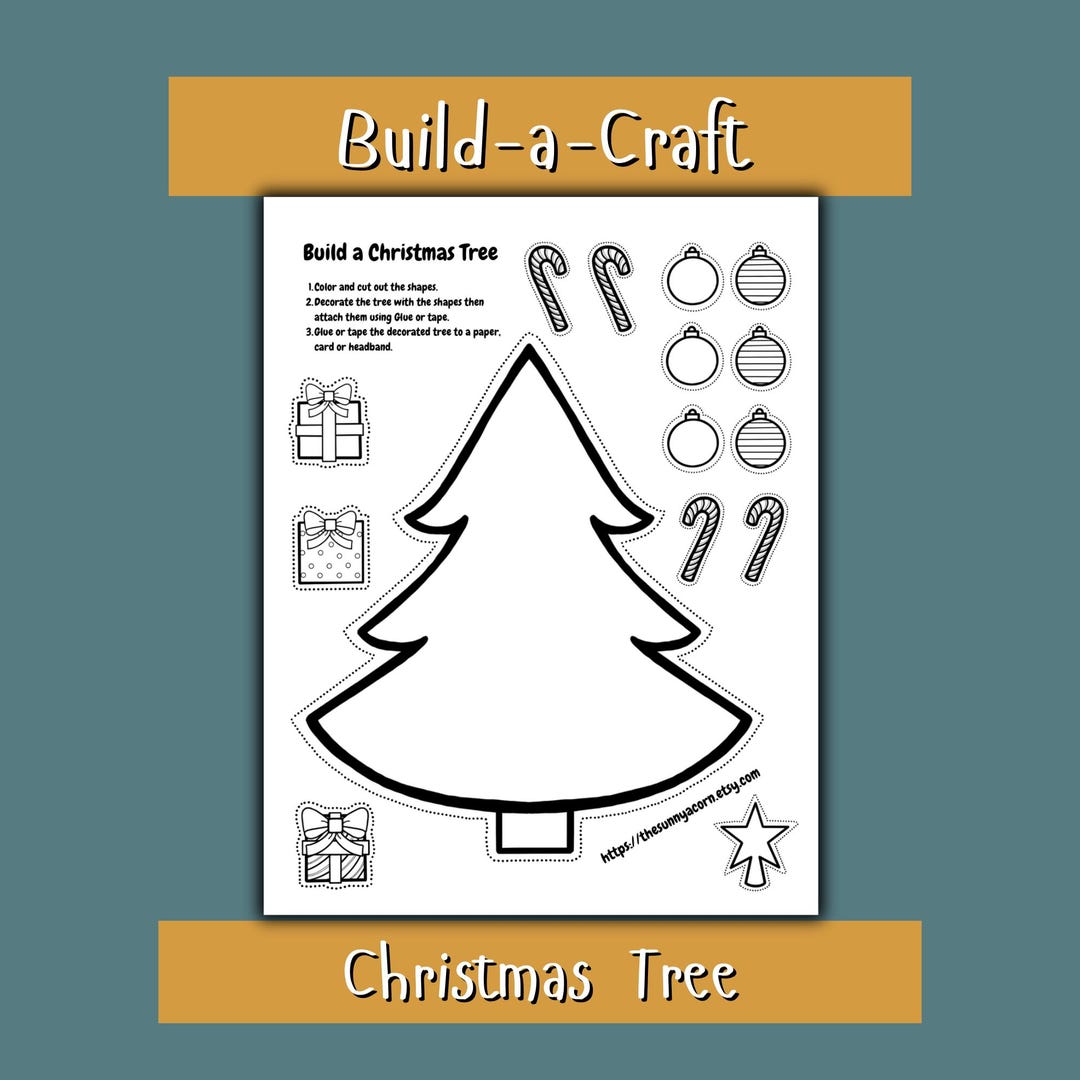 Build A Christmas Tree / Easy Winter Kids Craft With Instructions ...