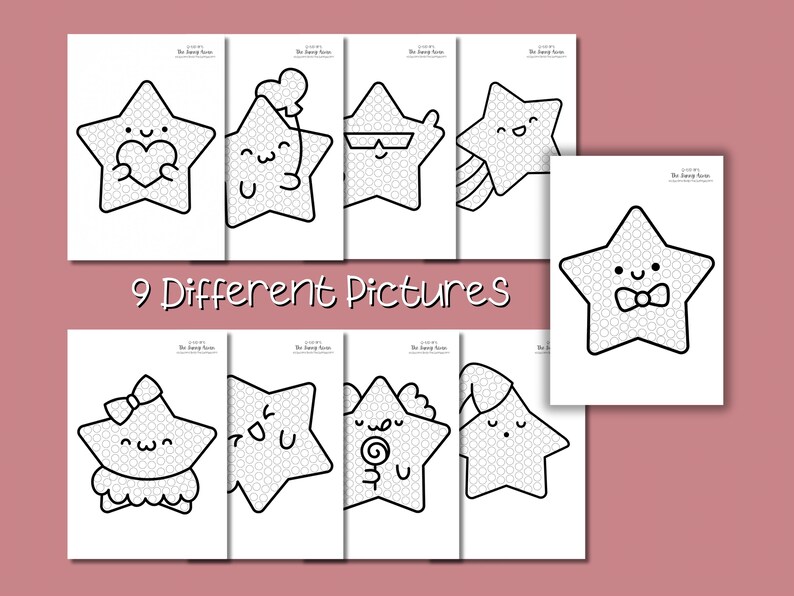 Silly Stars Q-tip Art Pages / No Prep, Creative Kids Craft / Dot ...