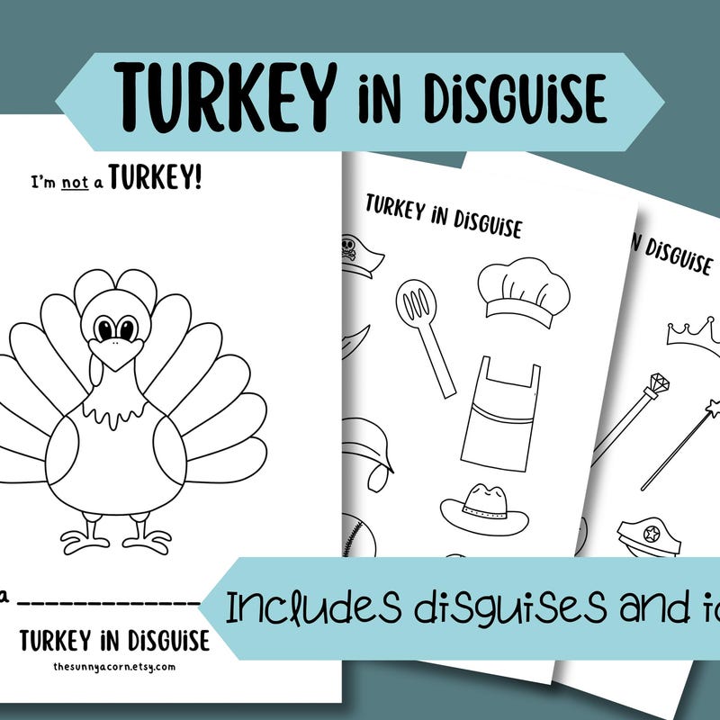 Disguise a Turkey Ideas - Etsy