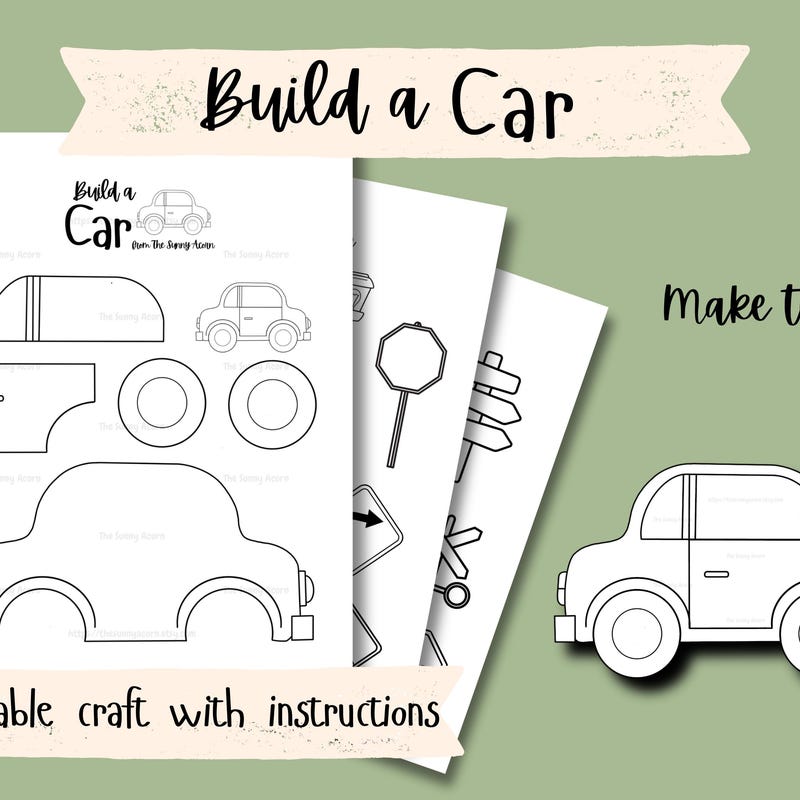 Car Show Craft Idea - Etsy