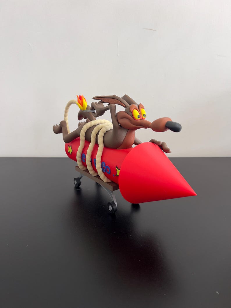 W-le E. Coyote 3D Printed Figure – AC- ME Rocket Ride - Collectible ...