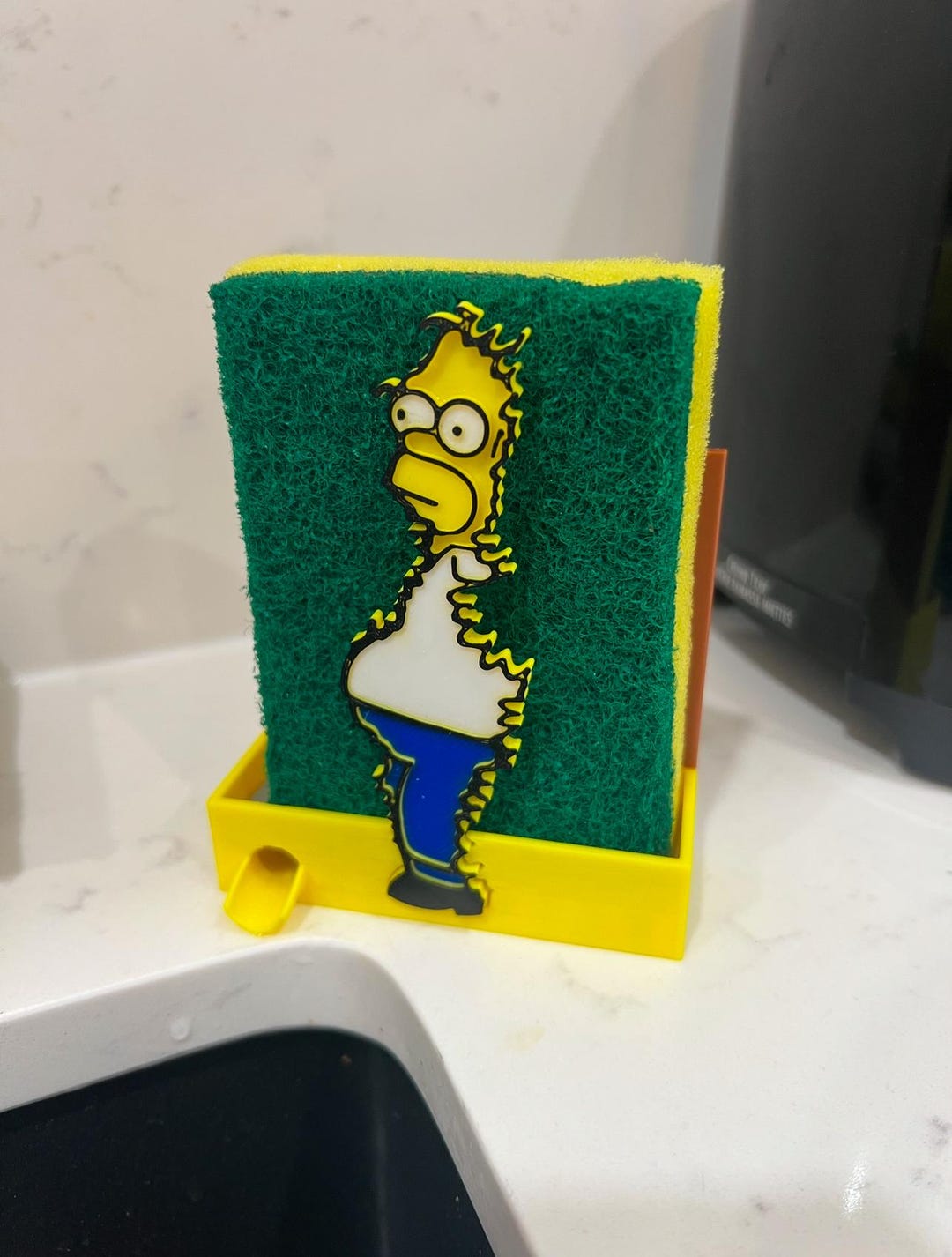 Homer Simpson Sponge Holder - the Simpsons Bush Meme - Funny Kitchen Decor - - 3D Printed Gift ...