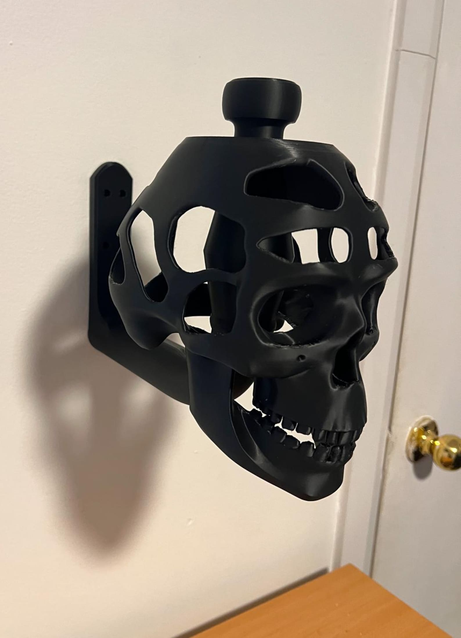 Wall-mounted Skull Helmet Display Stand – Perfect for Motorcycle and ...