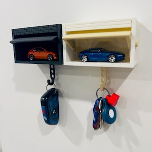 3d-printed Wall-mounted Mini Garage Key Holder – Fun & Functional ...