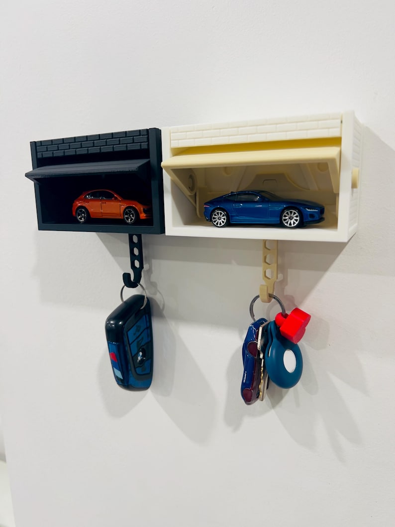 3d-printed Wall-mounted Mini Garage Key Holder – Fun & Functional ...