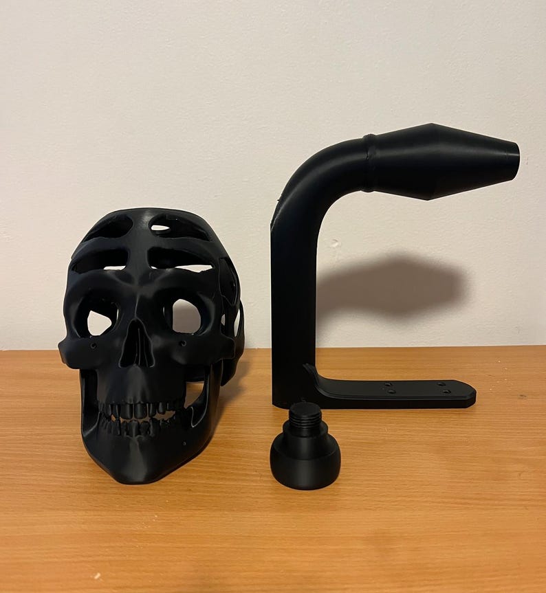 Wall-mounted Skull Helmet Display Stand – Perfect for Motorcycle and ...