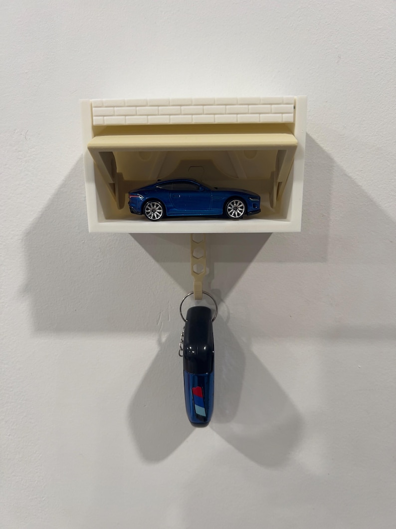3d-printed Wall-mounted Mini Garage Key Holder – Fun & Functional ...
