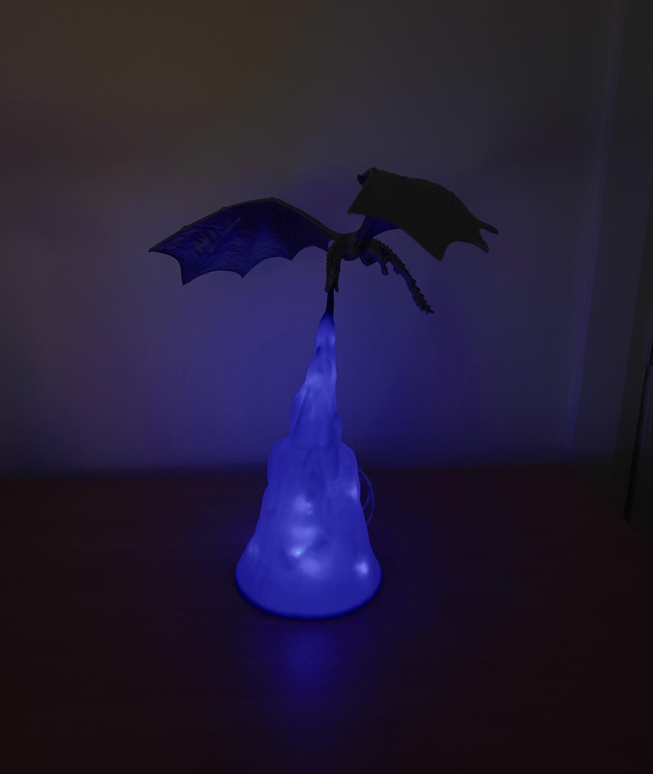 Dragon Fire Table Lamp – 3D Printed Fantasy Decor - Color-changing - Etsy