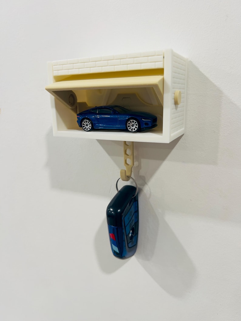 3d-printed Wall-mounted Mini Garage Key Holder – Fun & Functional ...