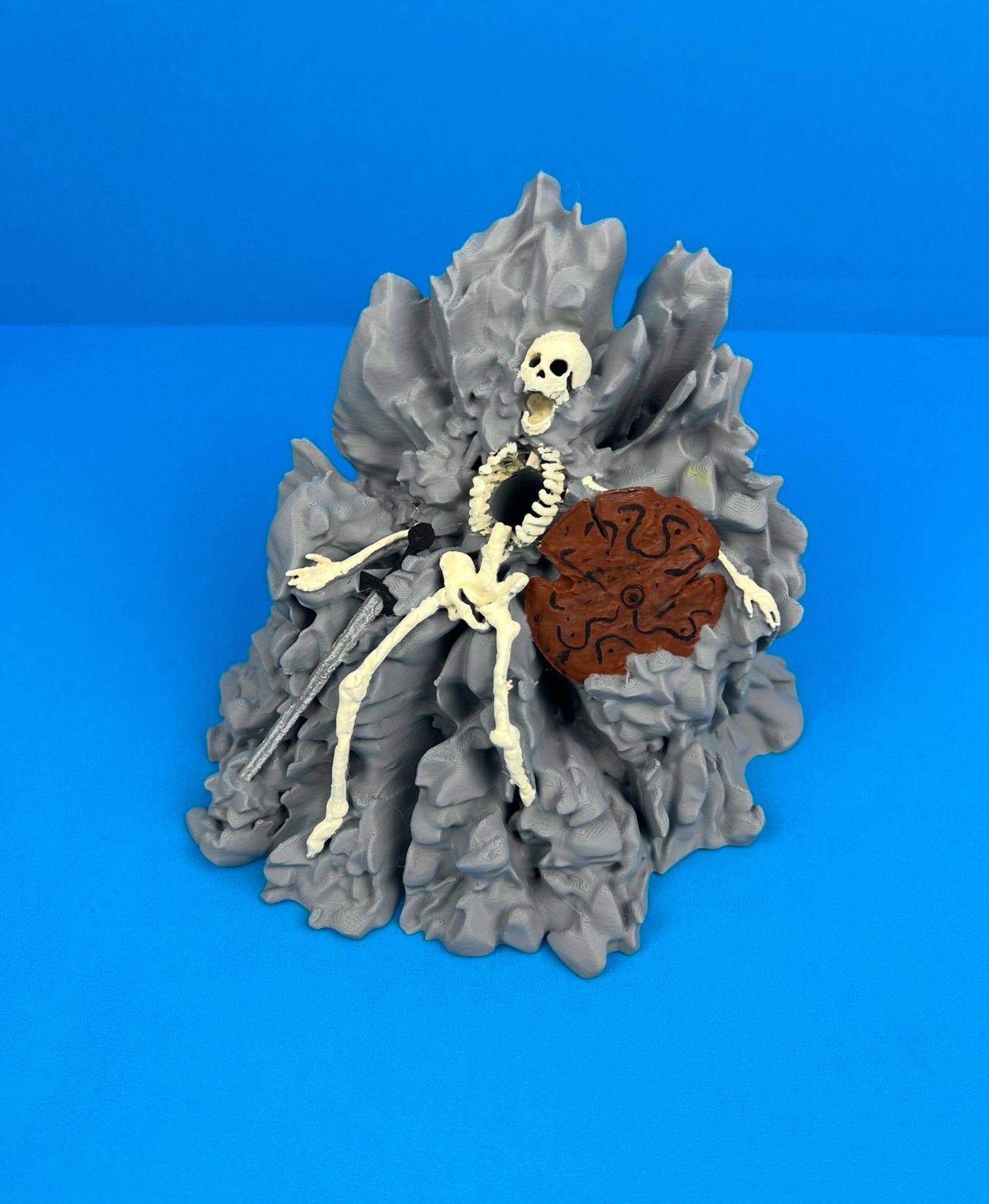 Fallen Warrior Skeleton Pen Holder – Unique Desk Organizer and Gift - Etsy