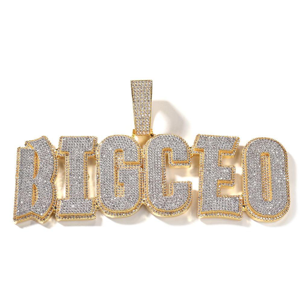 Custom Letter Hip Hop Pendant，hip Hop Jewelry，iced Out Necklace，hip Hop ...