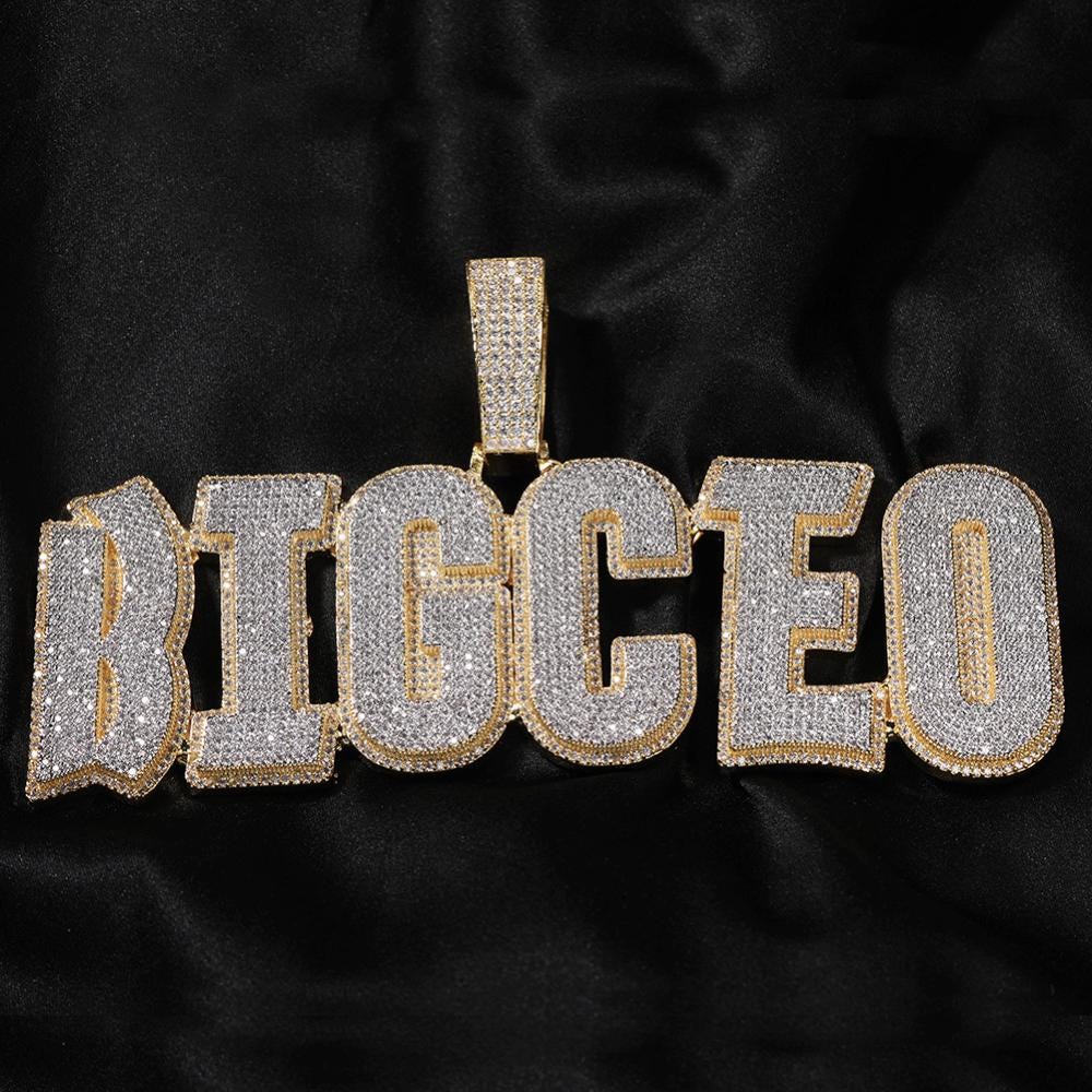 Custom Letter Hip Hop Pendant，hip Hop Jewelry，iced Out Necklace，hip Hop ...