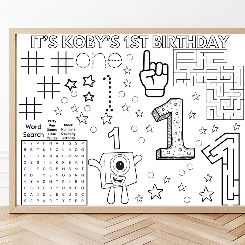 Number Block Table - Etsy