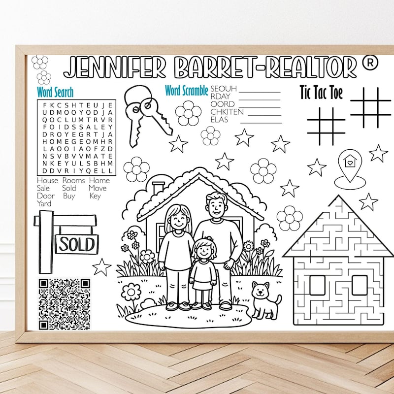 Realtor Coloring Sheets - Etsy