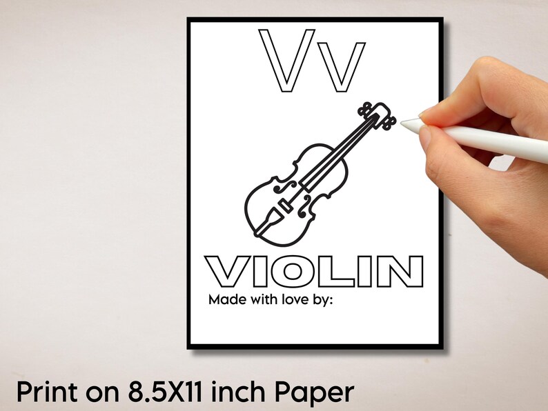 Activity for Baby Shower, Coloring Page Sheet, Printable Alphabet ...