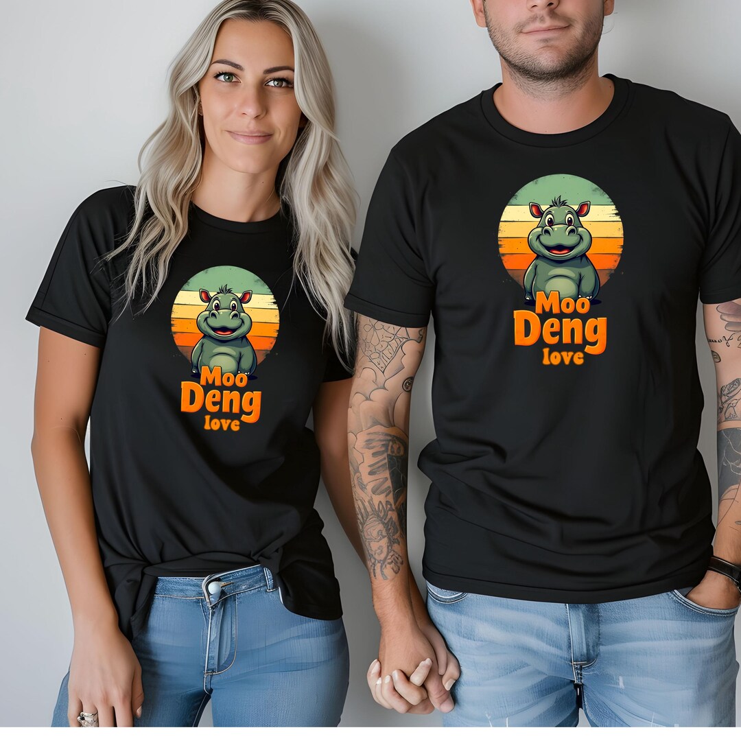 Moo Deng Tshirt Moo Deng Shirt Moo Deng Gift Baby Hippo Tee Zoo Baby ...
