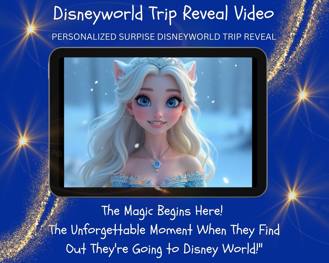 Surprise Trip Reveal to Disney Video Message Family Trip to Disneyworld ...