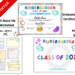 Editable Kindergarten Graduation Certificate, Kindergarten Graduation ...