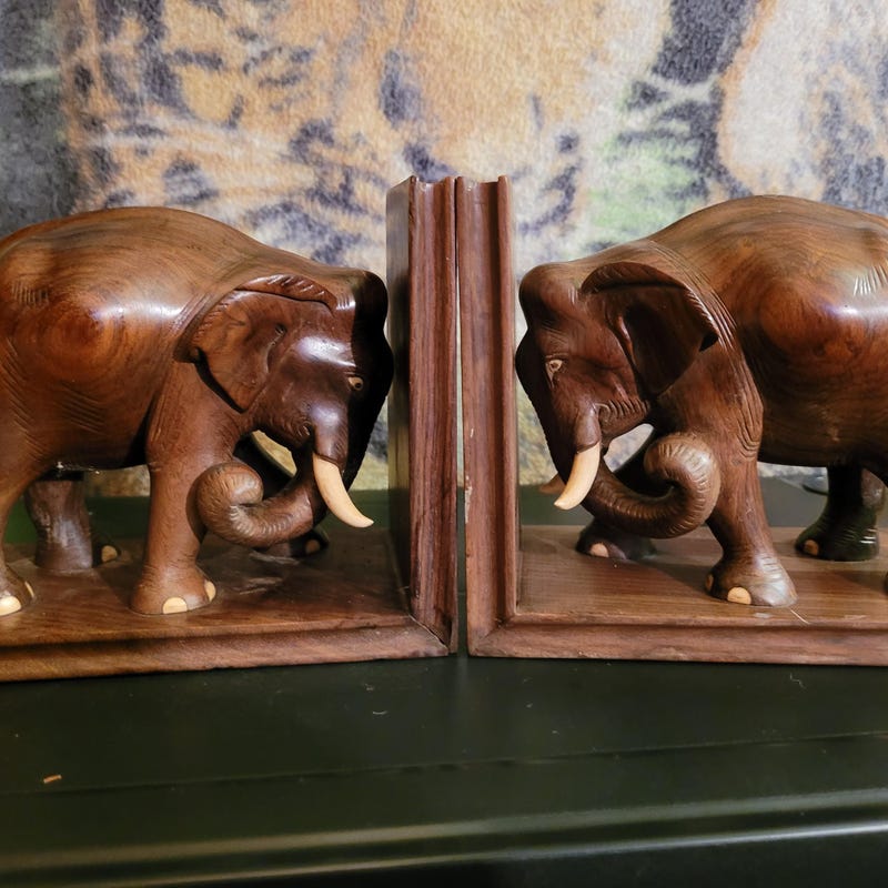 Elephant Bookends - Etsy Australia