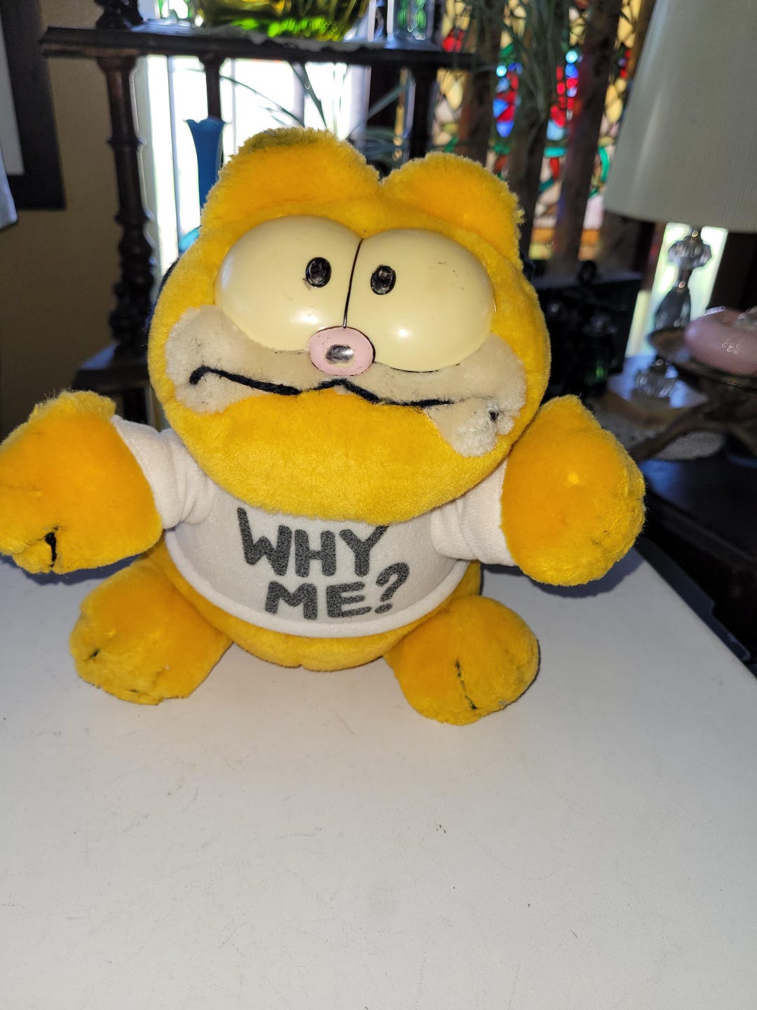 Garfield 8" Stuffie With "why Me?" Tee-shirt. 1981. No Tags. Vintage ...