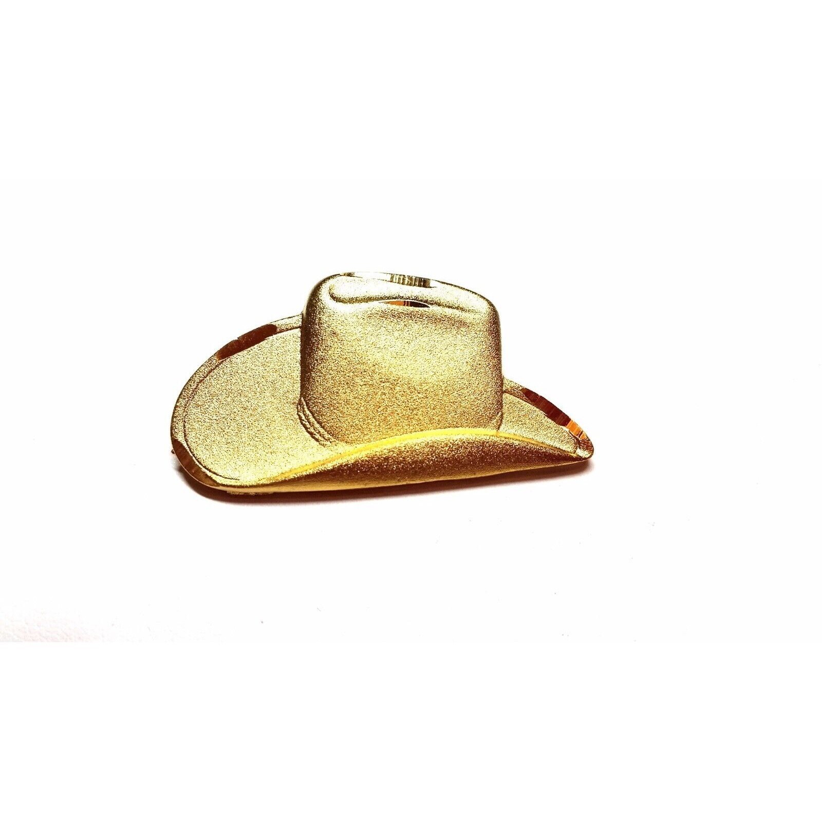 Sharp Gold Tone Cowboy Hat Vintage Pin Figural - Etsy