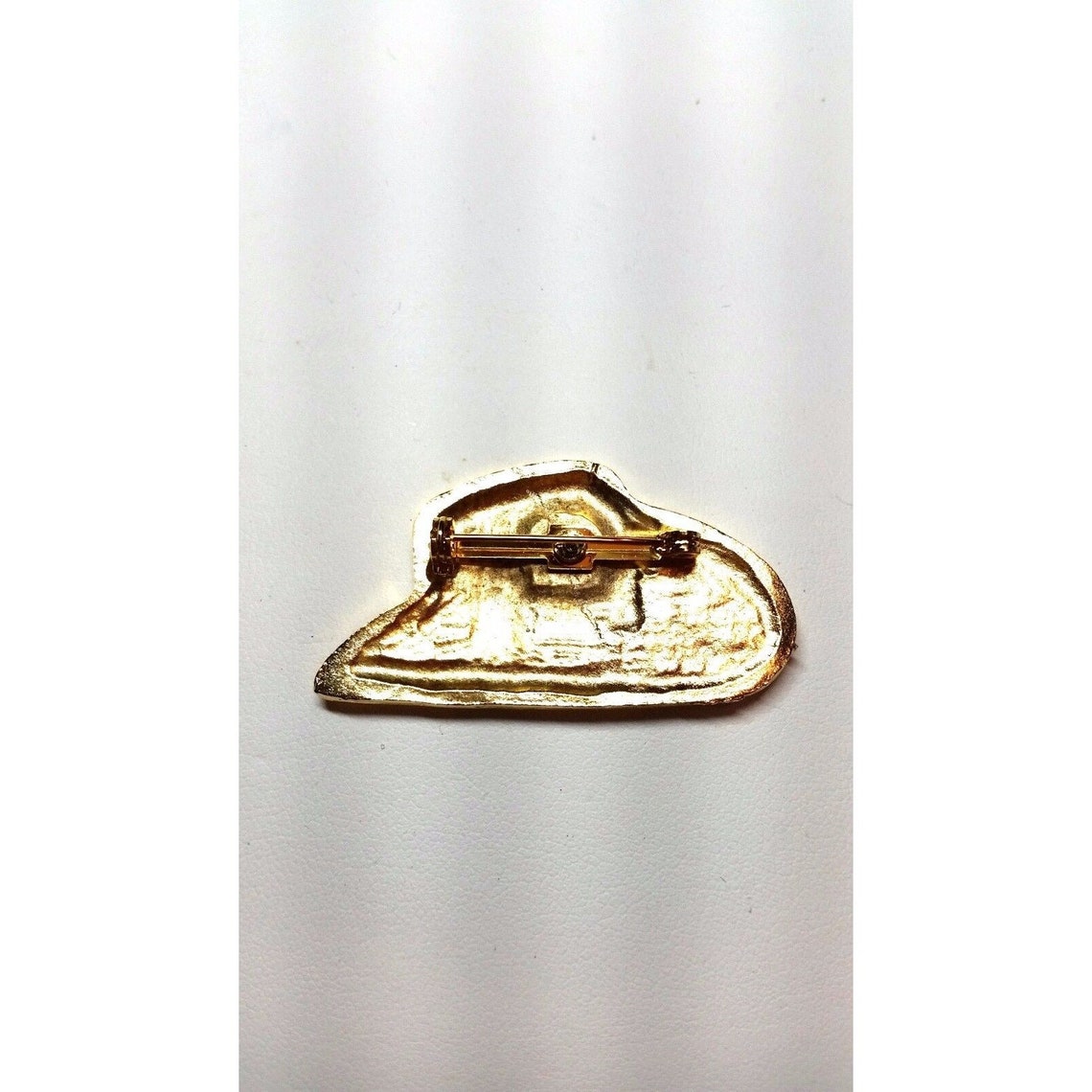 Sharp Gold Tone Cowboy Hat Vintage Pin Figural - Etsy