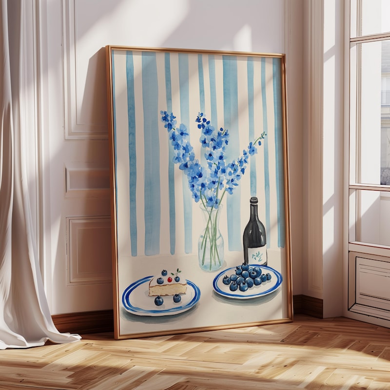 Blue Kitchen Art - Etsy