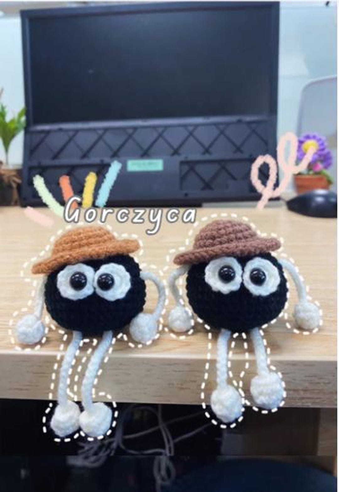 Crochet Pattern Soot Sprite, Cute Handmade, Soot Sprite Figure, Soot ...