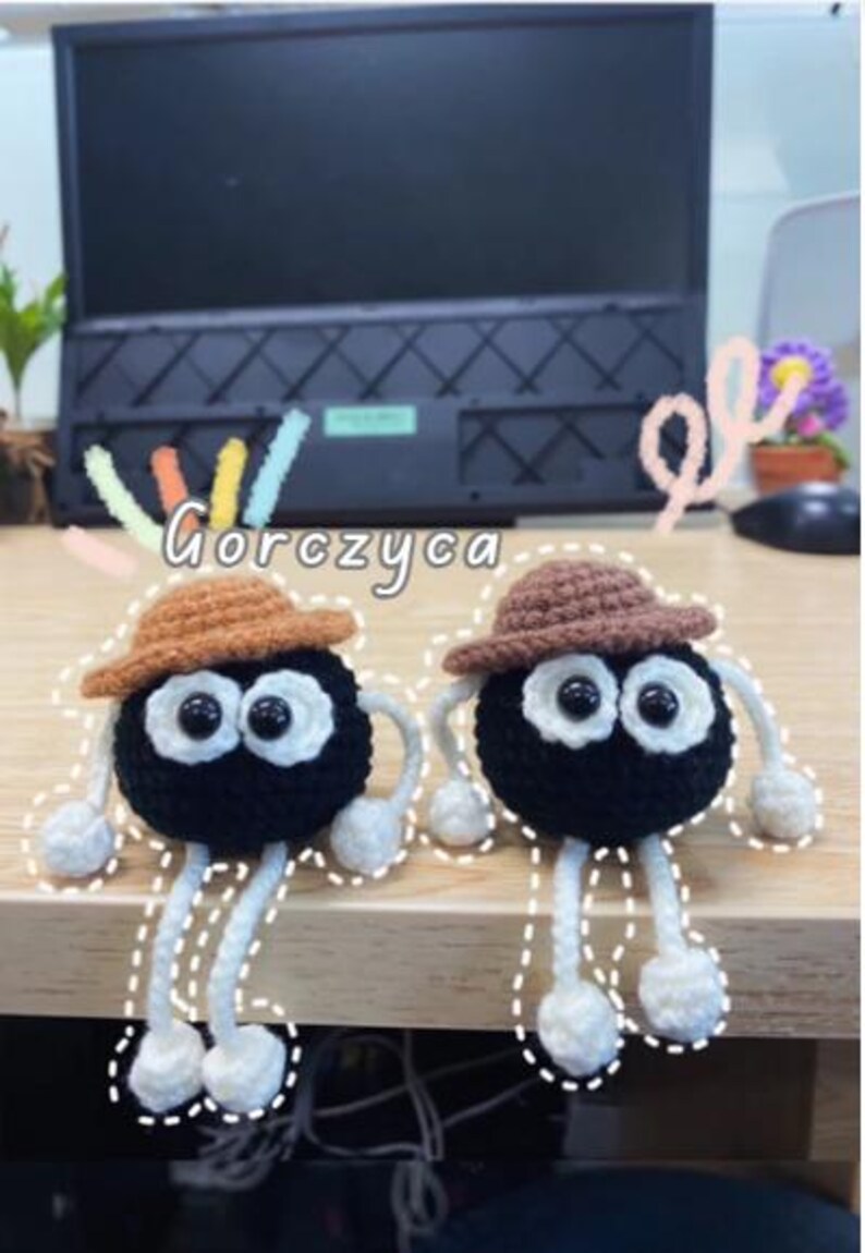 Crochet Pattern Soot Sprite, Cute Handmade, Soot Sprite Figure, Soot ...