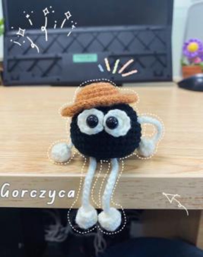 Crochet Pattern Soot Sprite, Cute Handmade, Soot Sprite Figure, Soot ...