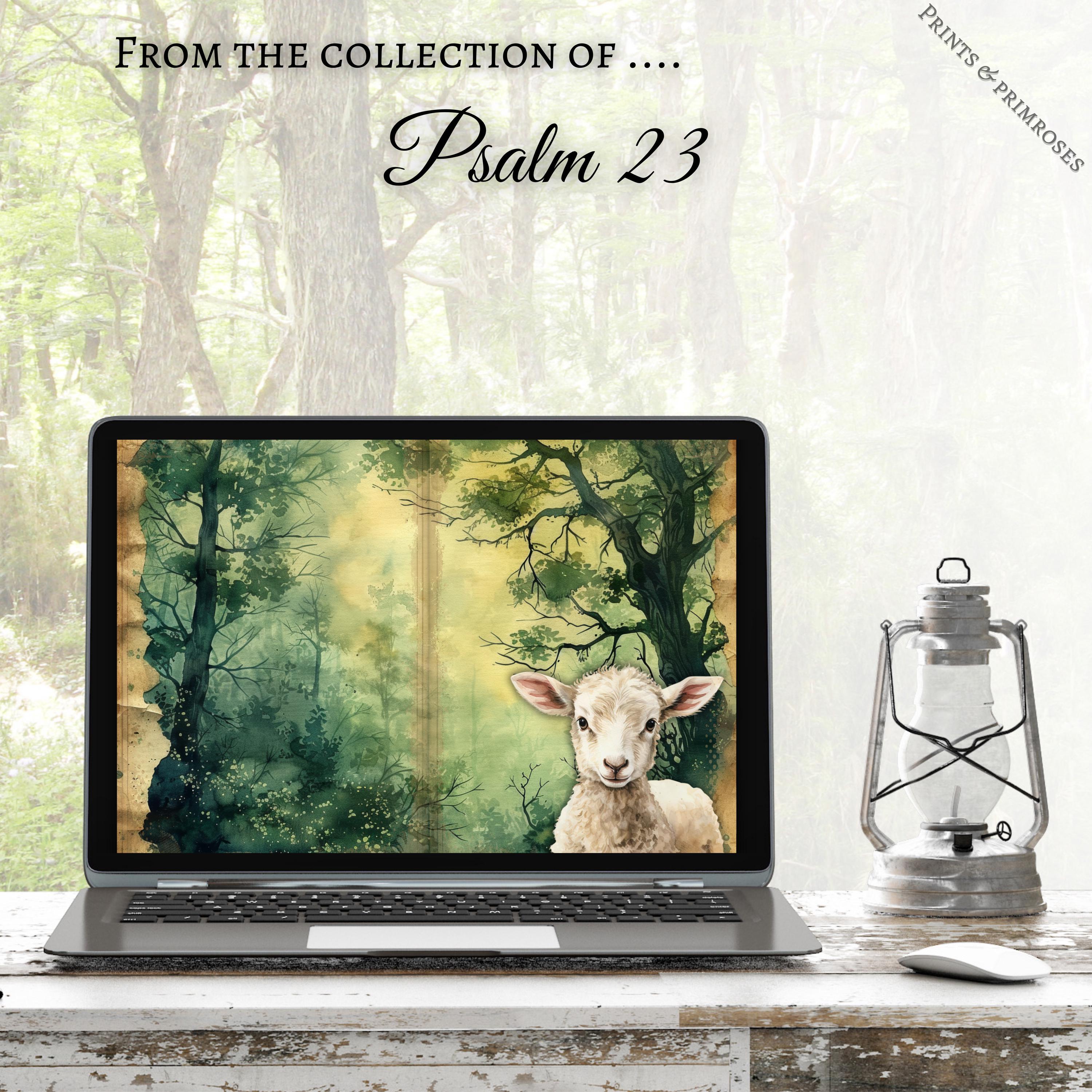 Psalm 23 Junk Journal Kit | Scripture Ephemera (digital Download) - Etsy