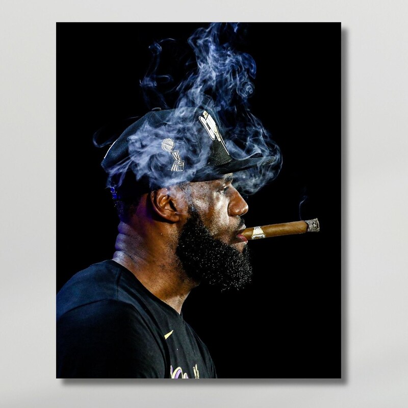 Lebron James Canvas - Etsy
